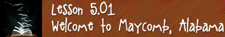 Lesson 5.01 Welcome to Maycomb, Alabama!